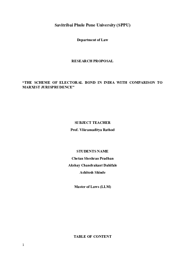 (DOC) Savitribai Phule Pune University (SPPU) Department of Law ...