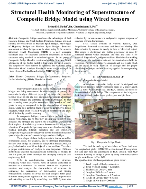 (PDF) Structural Health Monitoring of Superstructure of Composite ...