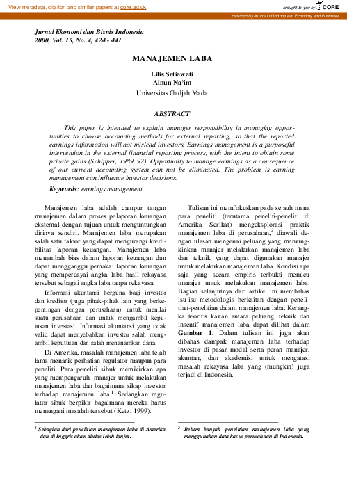 (PDF) Manajemen Laba