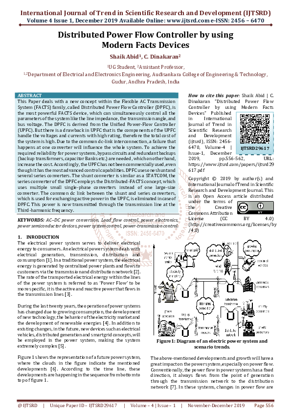 (PDF) Distributed Power Flow Controller by using Modern Facts Devices (PDF) Distributed Power Flow Controller by using Modern Facts Devices