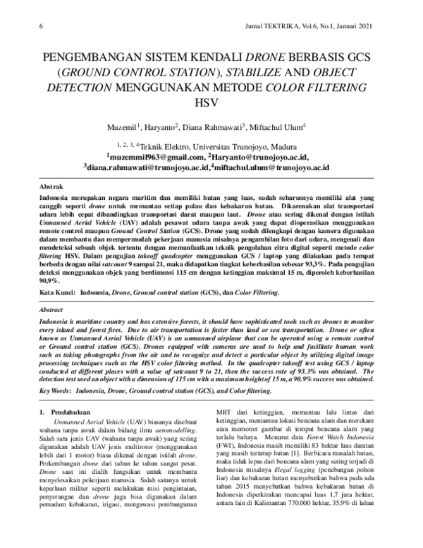 (PDF) Pengembangan Sistem Kendali Drone Berbasis GCS (Ground Control Station), Stabilize and ...