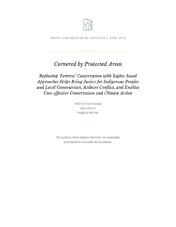 (PDF) Cornered by Protected Areas: Replacing ‘Fortress’ Conservation ...