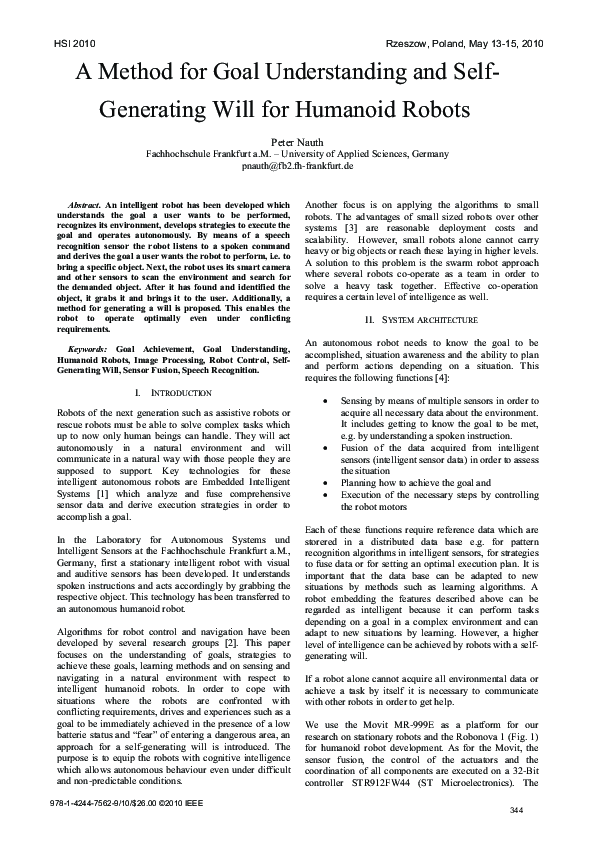 (PDF) A method for goal understanding and self-generating will for ...