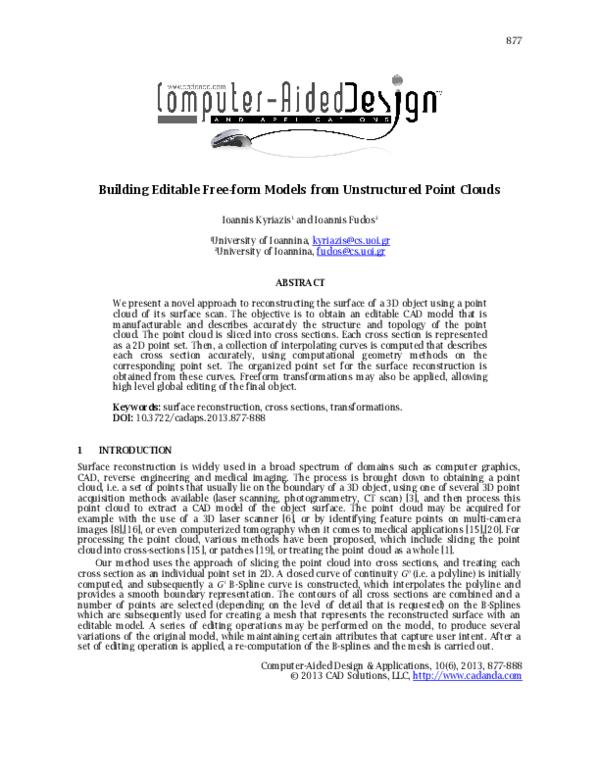 (PDF) Robust Slicing Procedure based onSurfel-Grid