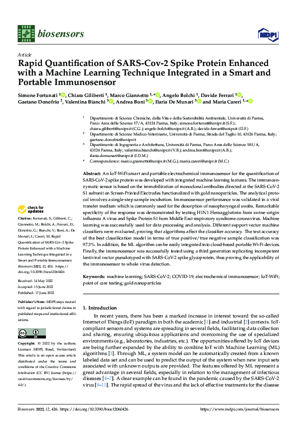(PDF) Rapid Quantification of SARS-Cov-2 Spike Protein Enhanced with a ...