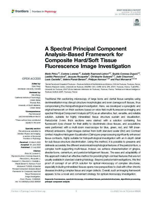 (PDF) A Spectral Principal Component Analysis-Based Framework for Composite Hard/Soft Tissue ...