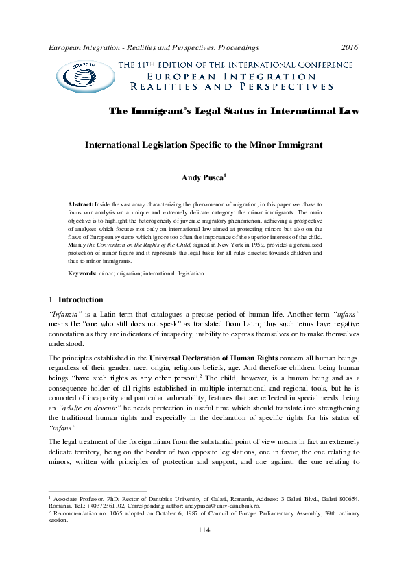 (PDF) European Integration-Realities and Perspectives