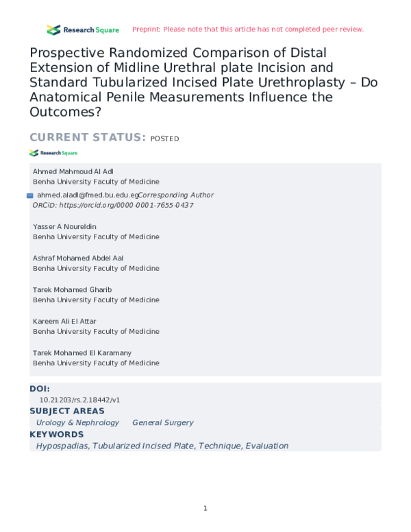 Pdf Prospective Randomized Comparison Of Distal Extension Of Midline