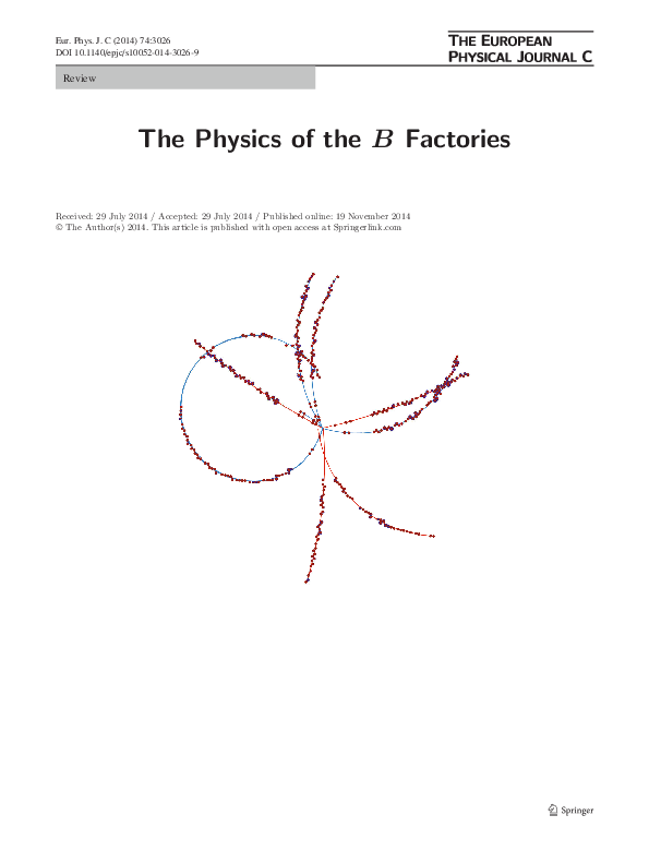 (PDF) The Physics of the $B$ Factories | Scott Metzler - Academia.edu