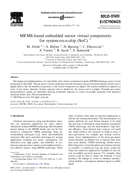 (PDF) MEMS-based embedded sensor virtual components for system-on-a-chip (SoC) | Muhammad Usman ...