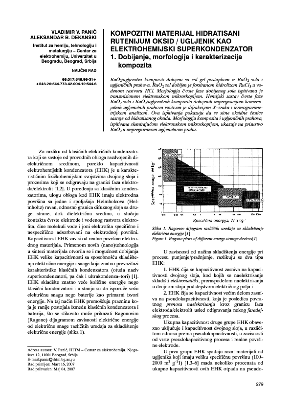 (PDF) Kompozitni materijal hidratisani rutenijum oksid / ugljenik kao ...