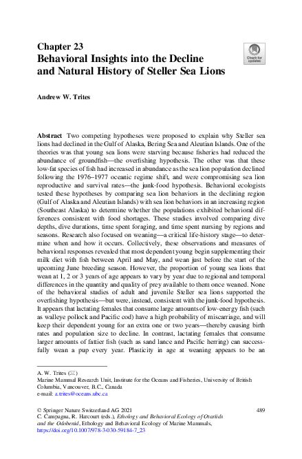 (PDF) Behavioral Insights into the Decline and Natural History of ...