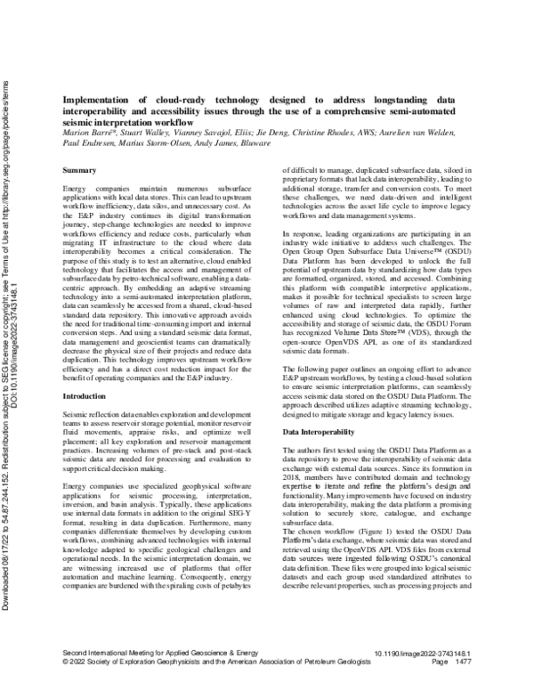 (PDF) Implementation of cloud-ready technology designed to address ...
