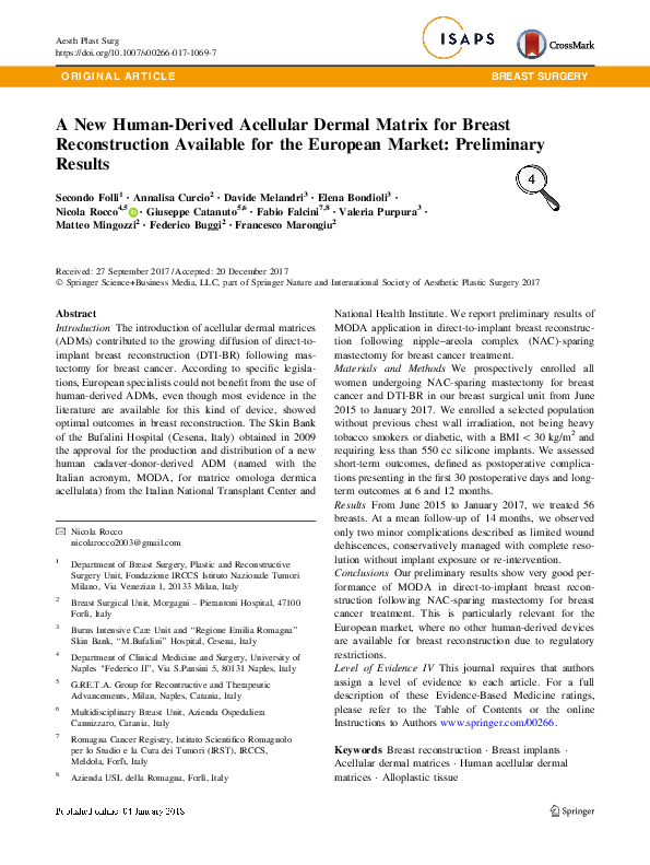 (PDF) A New Human-Derived Acellular Dermal Matrix for Breast ...
