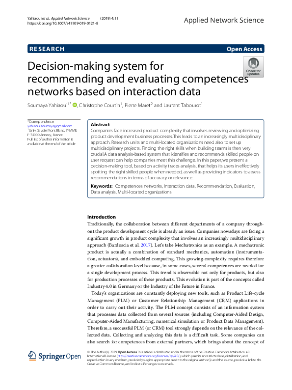 (PDF) Skill Recommendation System Using Interaction Data