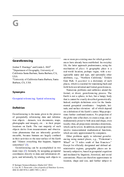 (PDF) Georeferencing