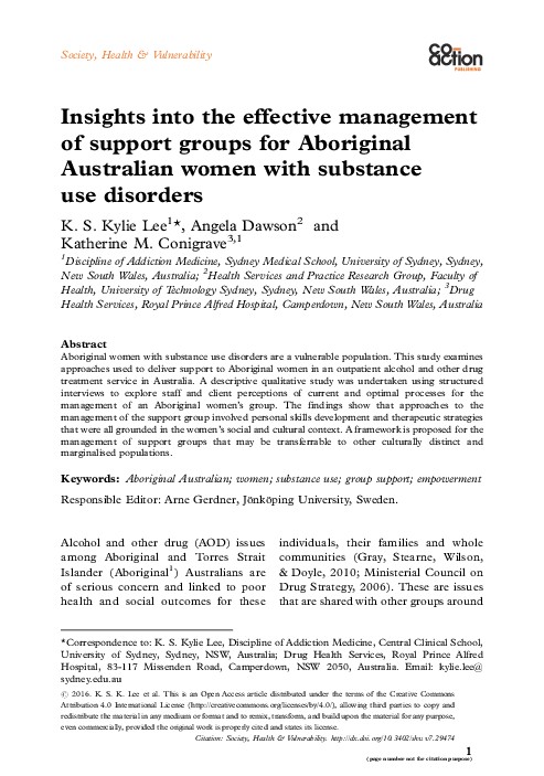 (PDF) Insights into the effective management of support groups for ...