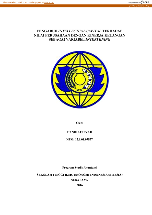 (PDF) PENGARUH DANA PIHAK KETIGA, TINGKAT BAGI HASIL DAN FINANCING TO DEPOSIT RATIO TERHADAP ...