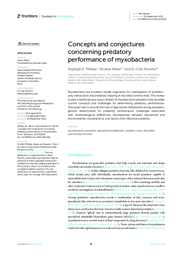 (PDF) Concepts and conjectures concerning predatory performance of ...