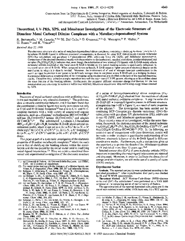 (PDF) Theoretical, UV-PES, XPS, and Moessbauer investigation of the electronic structure of ...