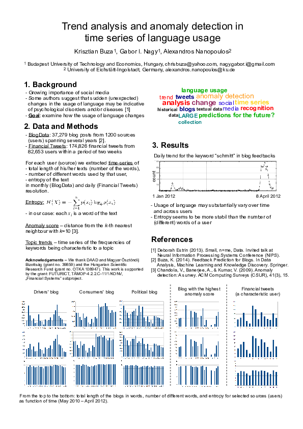 (PDF) Trend analysis and anomaly detection in time series of language usage