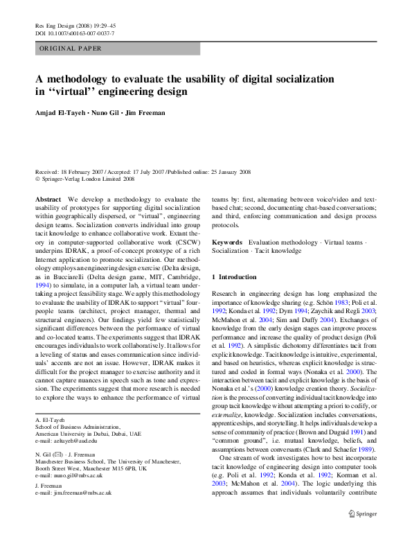 (PDF) A methodology to evaluate the usability of digital socialization ...
