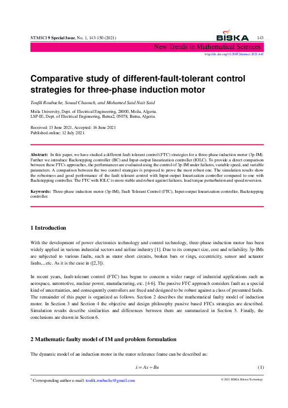 (PDF) Comparative study of different-fault-tolerant control strategies for three-phase induction ...