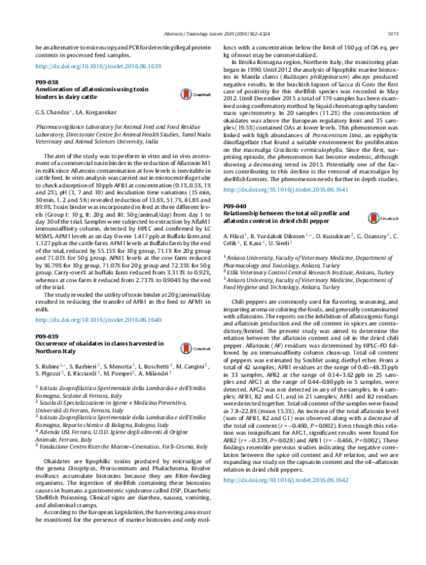 (PDF) Relationship between the total oil profile and aflatoxin content ...