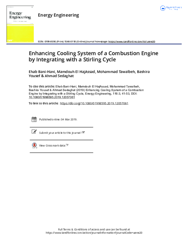 (PDF) Enhancing Cooling System of a Combustion Engine by Integrating ...
