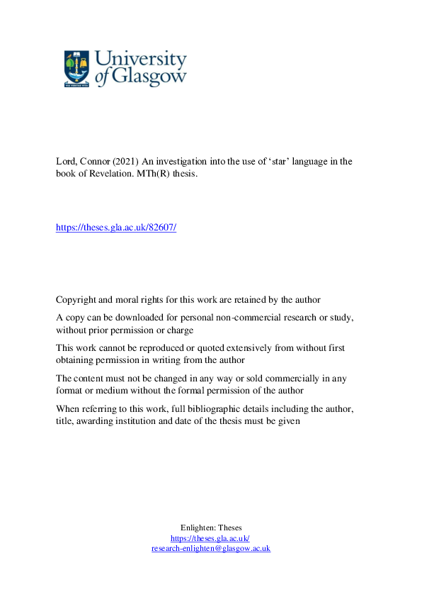 (PDF) An investigation into the use of ‘star’ language in the Book of ...
