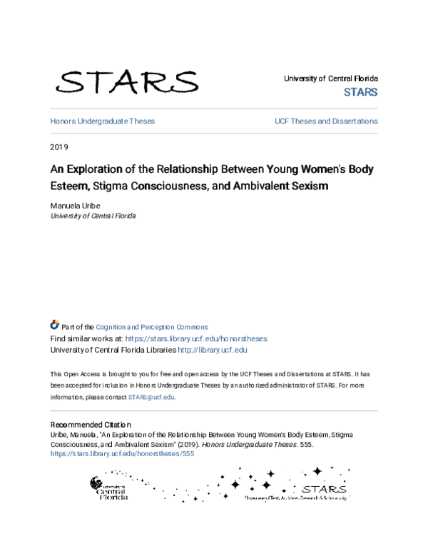 (PDF) An Exploration of the Relationship Between Young Women's Body ...