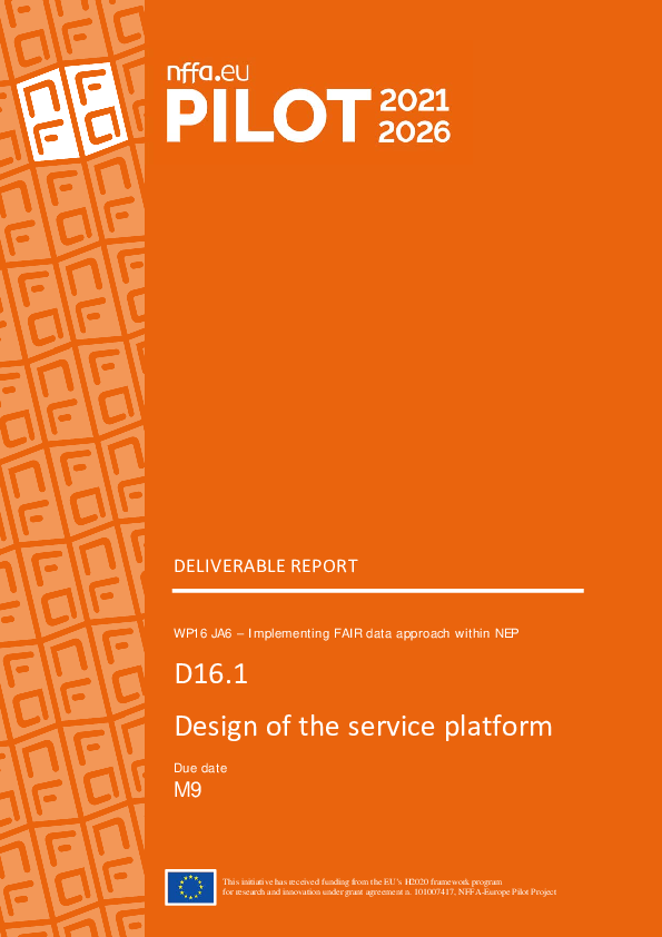 (PDF) D16.1 - Design of the service platform