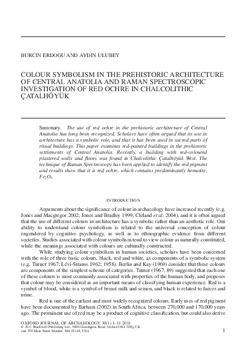 (PDF) Colour Symbolism in the Prehistoric Architecture of Central ...