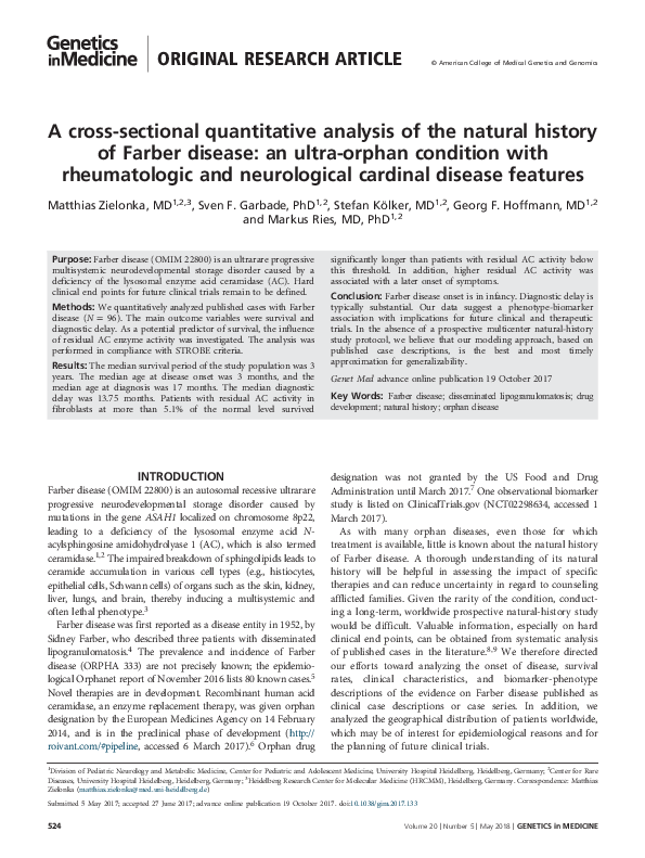 (PDF) A cross-sectional quantitative analysis of the natural history of ...