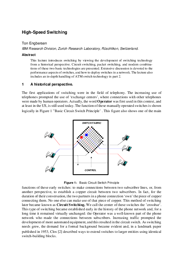 (PDF) High-Speed Switching