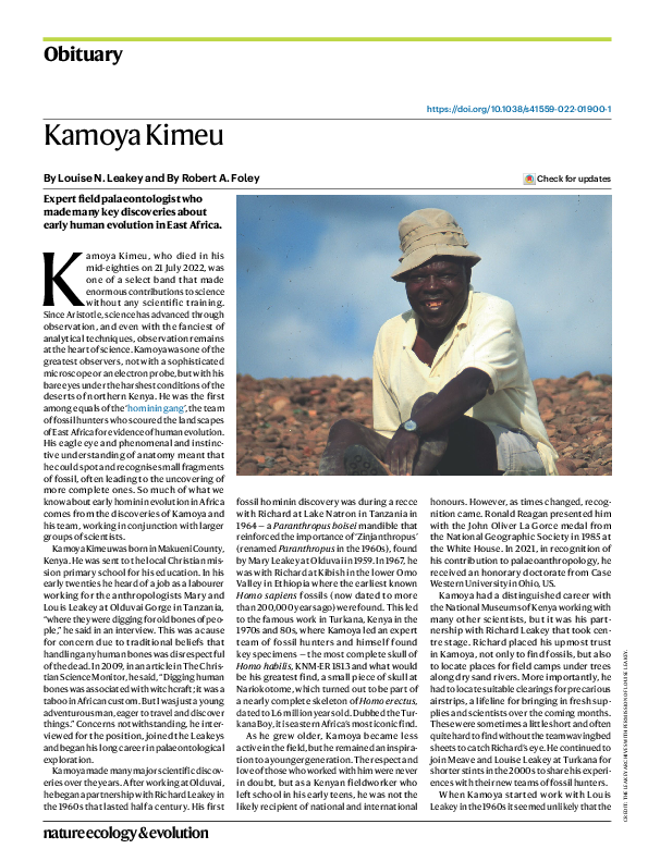 (PDF) Kamoya Kimeu