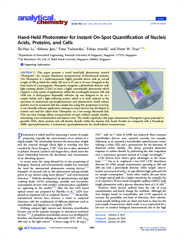 (PDF) A Hand-held Photometer for Instant on-spot Quantification of ...