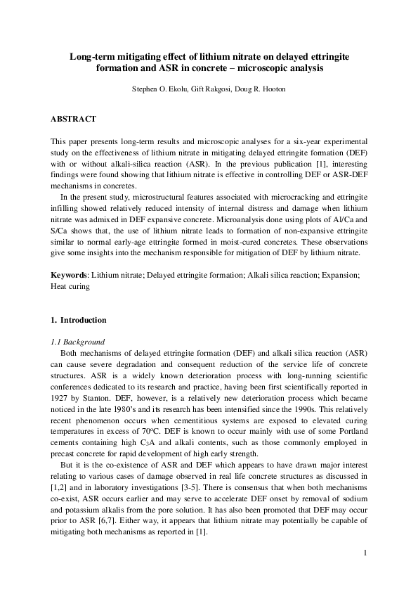 (PDF) Long-term mitigating effect of lithium nitrate on delayed ...