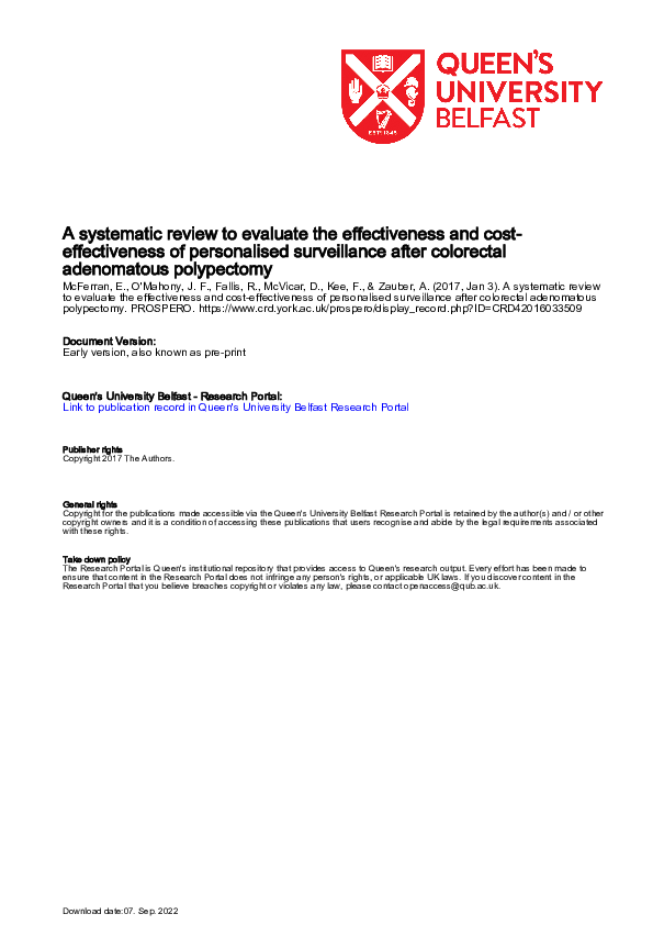 (PDF) Systematic Review Protocol to Evaluate the Effectiveness and Cost ...