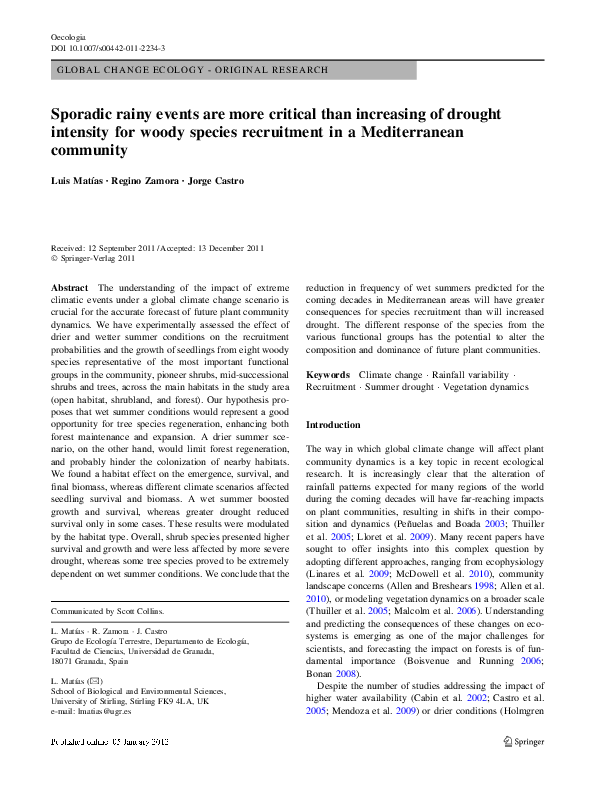 (PDF) Sporadic rainy events are more critical than increasing of ...
