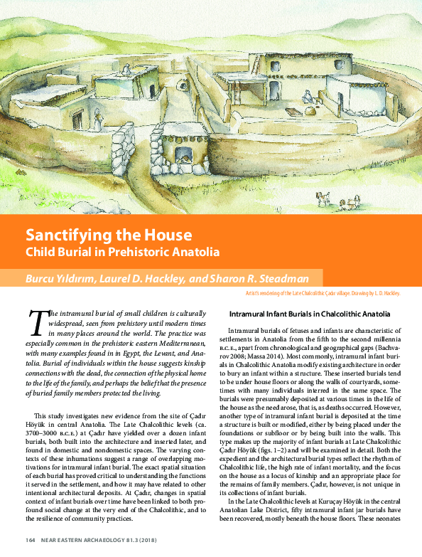 (PDF) Sanctifying the House: Child Burial in Prehistoric Anatolia