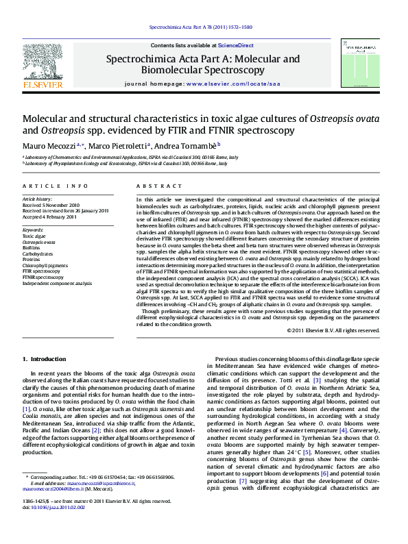 (PDF) Molecular and structural characteristics in toxic algae cultures ...