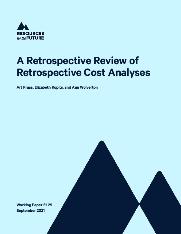 (PDF) A Retrospective Review of Retrospective Cost Analyses