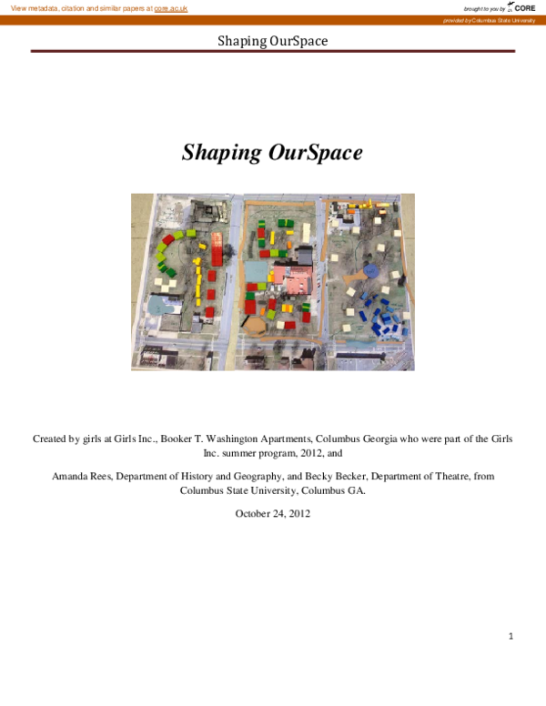 (PDF) Shaping OurSpace