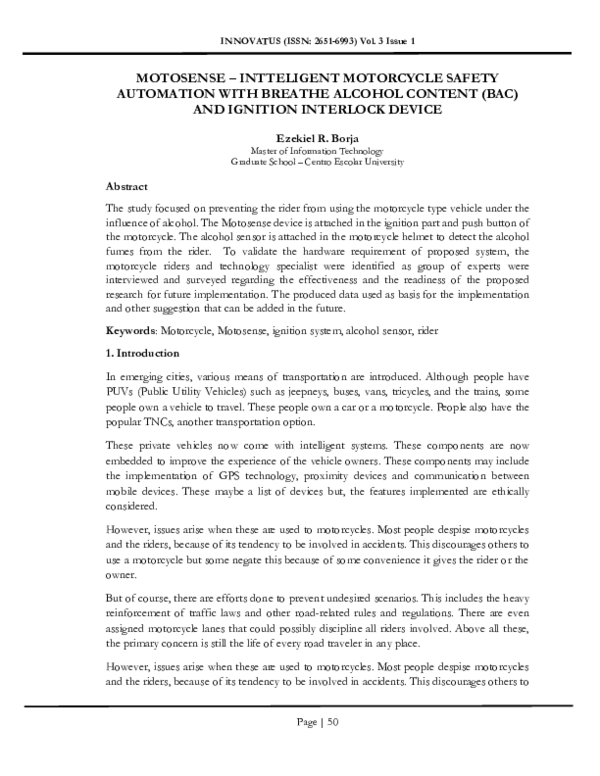 (PDF) Motosense - Intelligent Motorcycle Safety Automation With Breathe ...