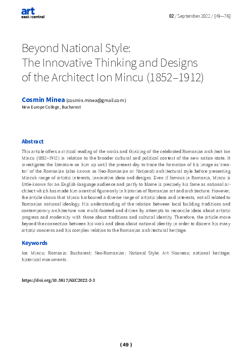 (PDF) Beyond National Style: The Innovative Thinking and Designs of the ...