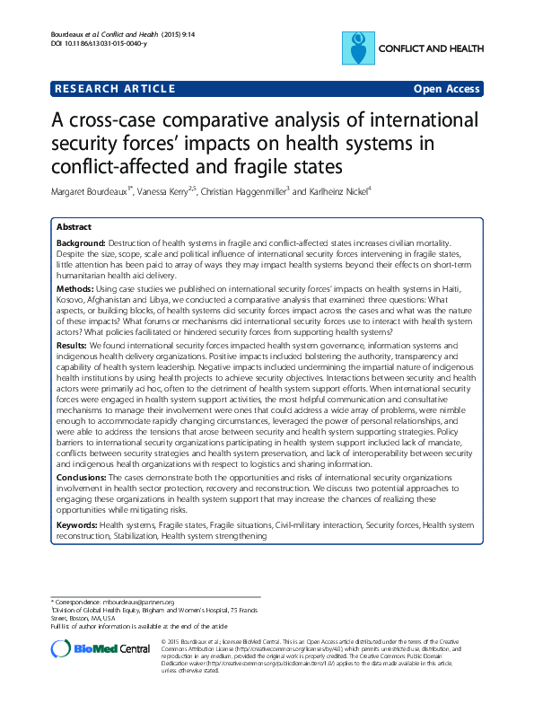 (PDF) A cross-case comparative analysis of international security ...