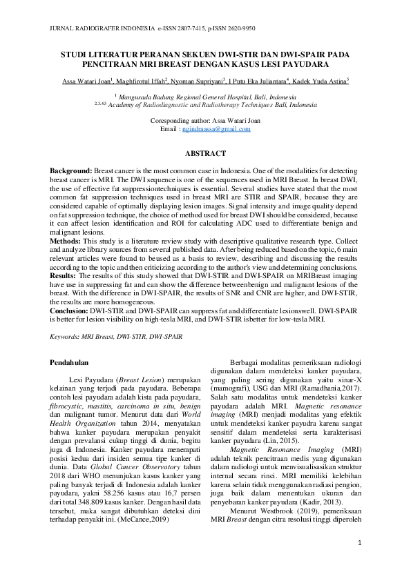 (PDF) Studi Literatur Peranan Sekuen Dwi-Stir Dan Dwi-Spair Pada ...