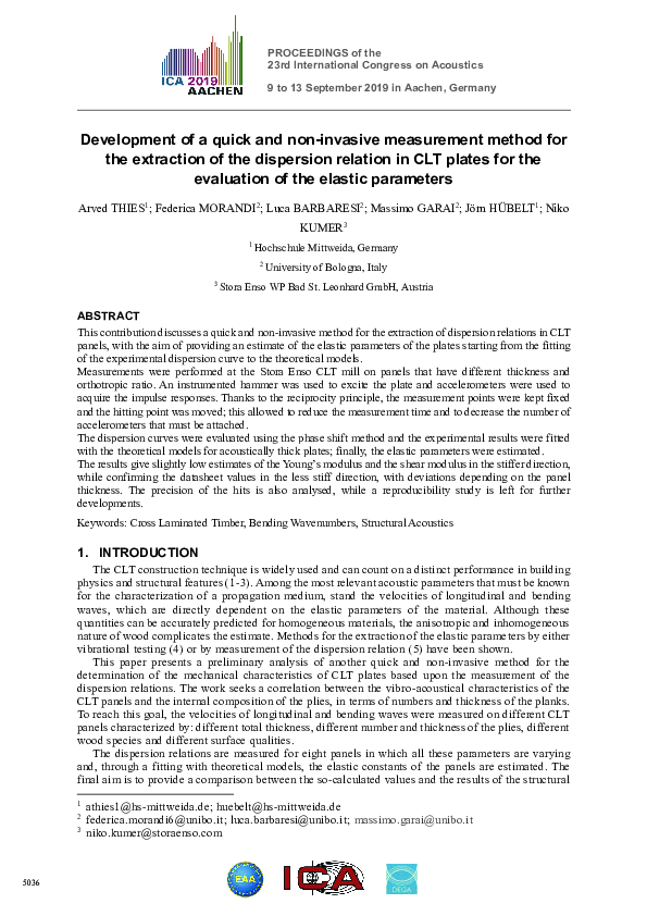(PDF) Development of a quick and non-invasive measurement method for ...