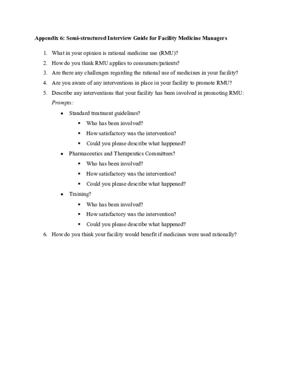 (DOC) Frontline managers interview guide